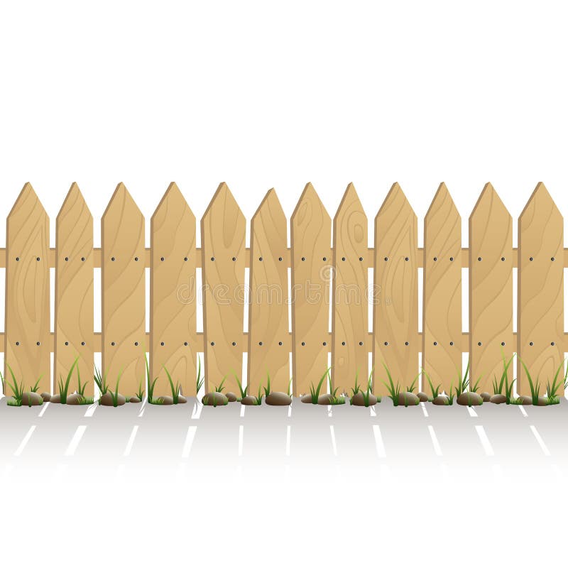 Cerca de madera ilustración del vector. Ilustración de estructura ...