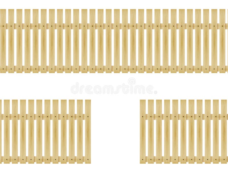 Cerca De Madera Del Ejemplo Del Vector Ilustración del Vector ...