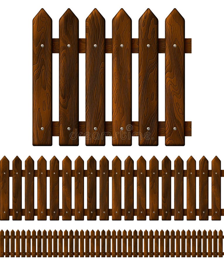 Diversas Cercas De Madera Determinadas Del Jardín La Madera De Cercado ...