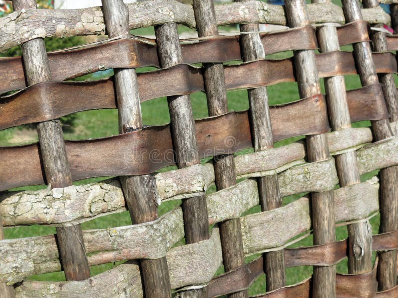 Cerca de vime imagem de stock. Imagem de linha, moagem - 39750317