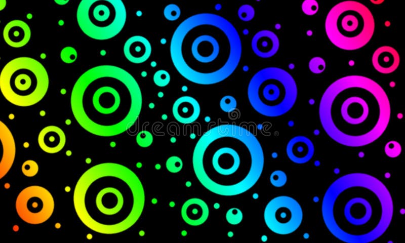 Cerchi colorati illustrazione vettoriale. Illustrazione di arte - 10740625