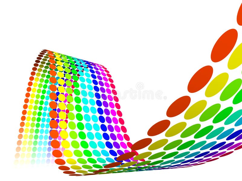 Cerchi Multicolori Astratti Del Rainbow Illustrazione di Stock ...