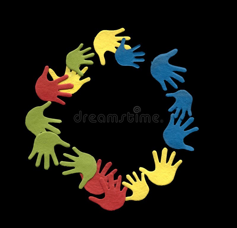 Cerchio di mani fotografia stock. Immagine di mano, umano - 35588902