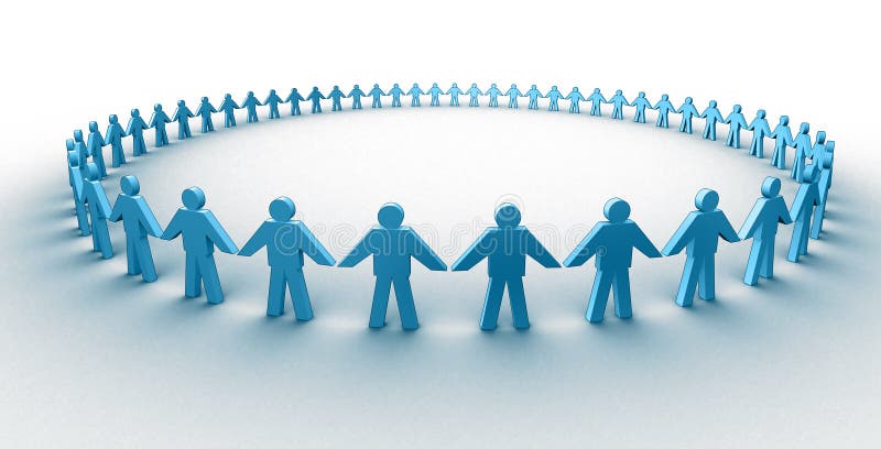 Cerchio umano illustrazione di stock. Illustrazione di cerchio - 105808