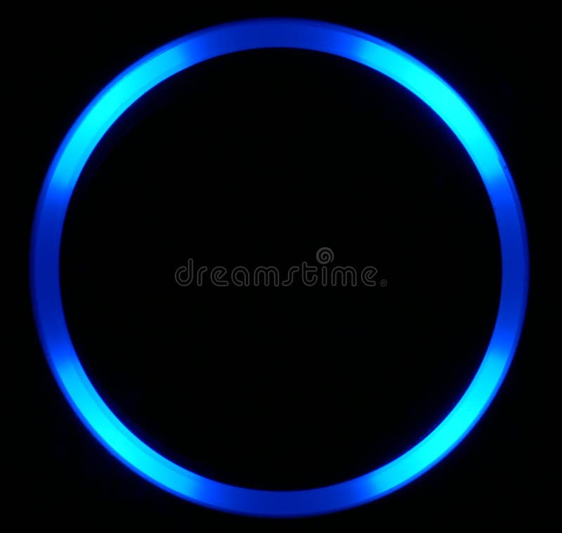 Cercle bleu de DEL image stock. Image du clear, abouti - 4611951