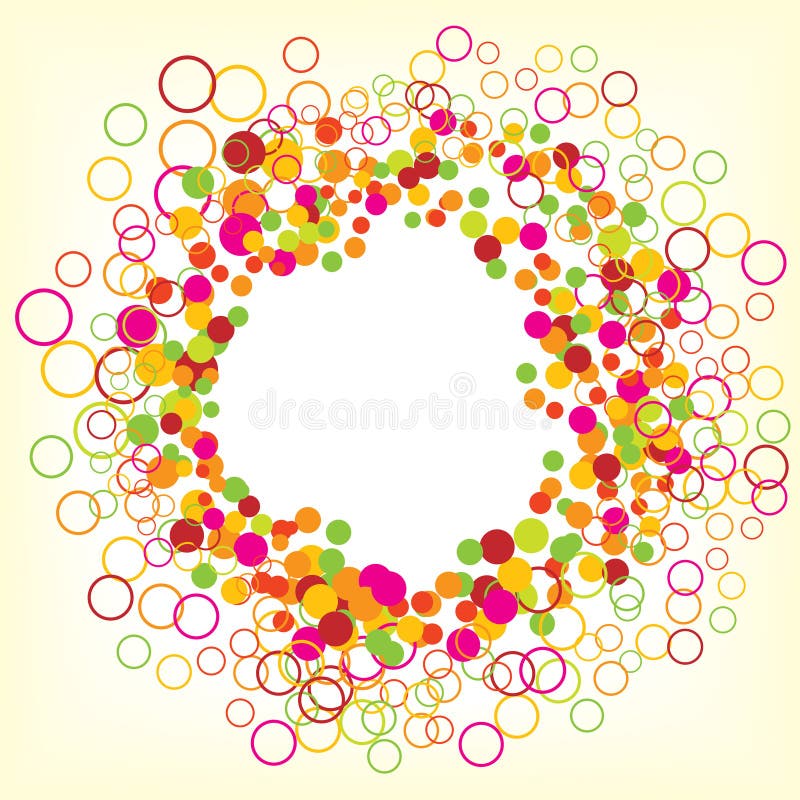 Cercle coloré illustration de vecteur. Illustration du décoration ...