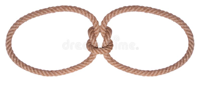 Cercle Et Noeud De Deux Cordes Image stock - Image du cercle, beige ...