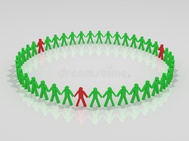 Cercle Conceptuel De Mains, Symbole De Maison Verte Illustration Stock ...