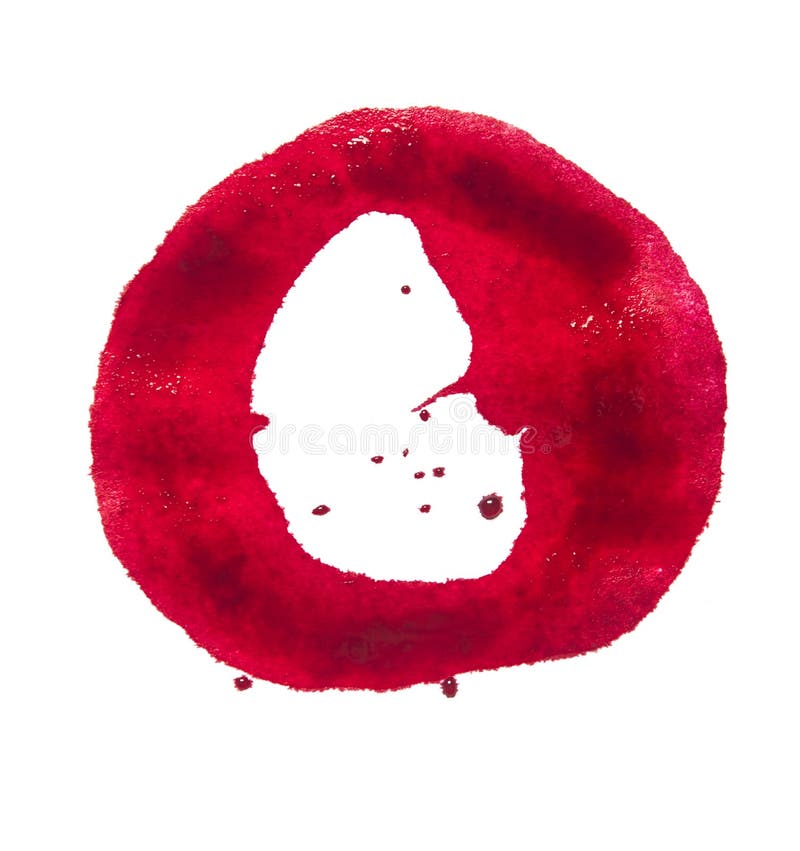 Cercle Rouge, Texture De Course De Brosse D'isolement Image stock ...