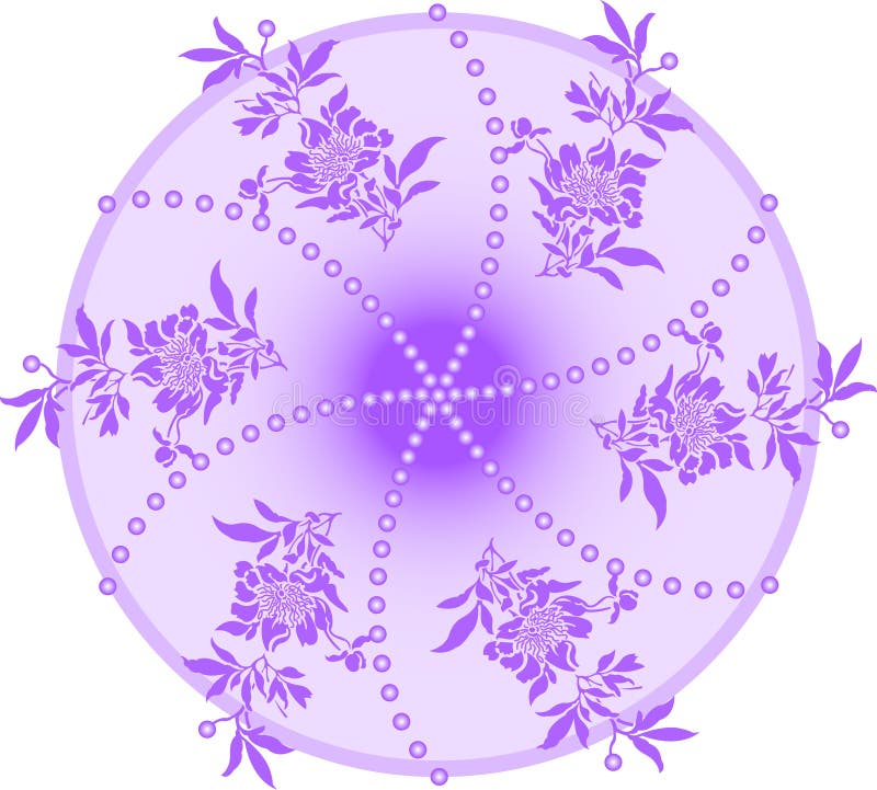Cercle violet illustration de vecteur. Illustration du signe - 16105097