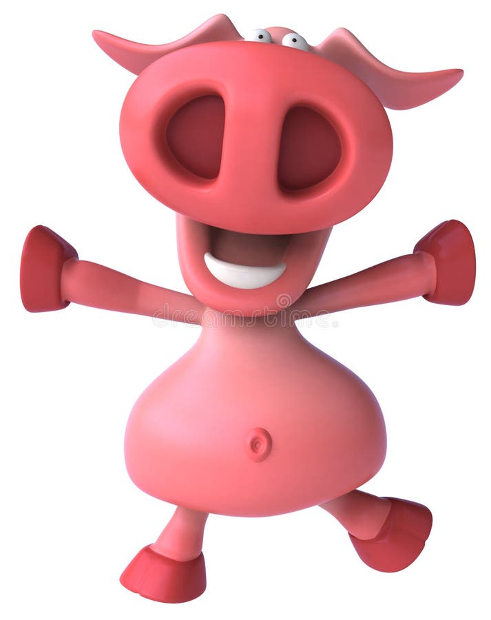 Cerdo fuerte stock de ilustración. Ilustración de brillante - 21404056