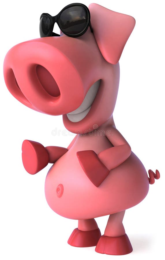 Cerdo fuerte stock de ilustración. Ilustración de brillante - 21404056