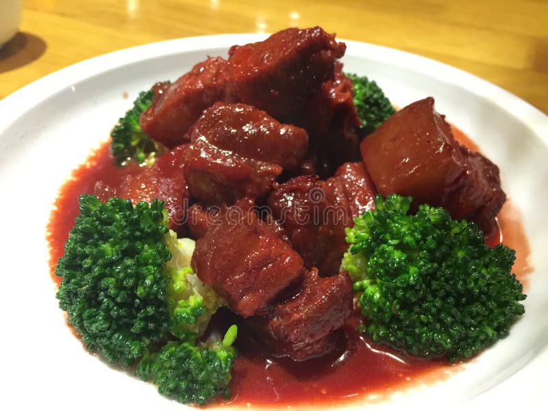 Cerdo Tradicional Chino De Dongpo De La Comida Foto de archivo - Imagen ...