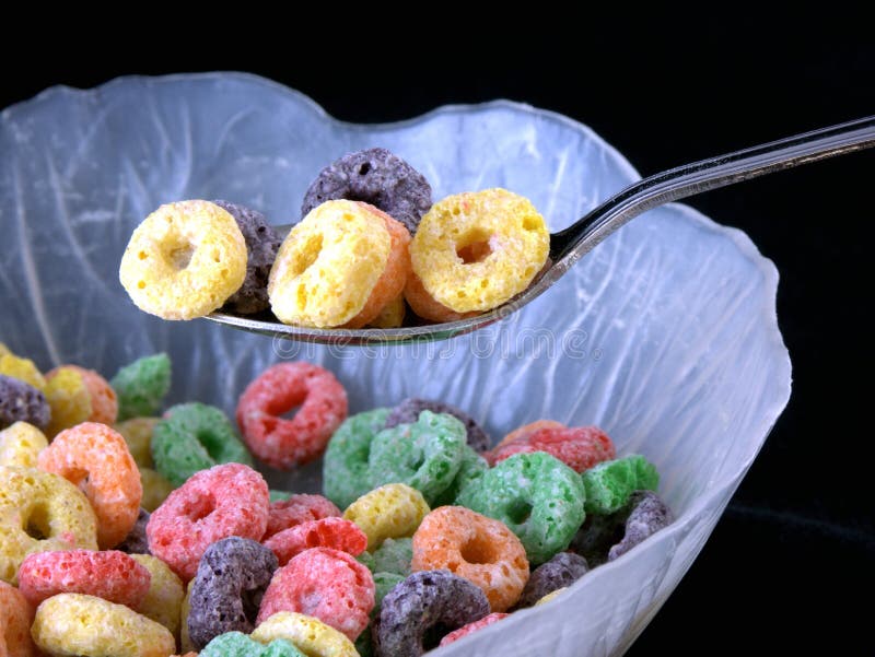Cereal Multicolor De La Fruta Aislado Imagen de archivo - Imagen de ...