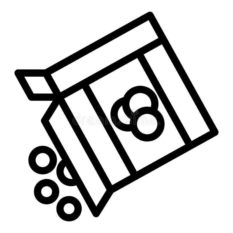 Cereal Balls Icon Outline Vector. Breakfast Bowl Stock Vector ...