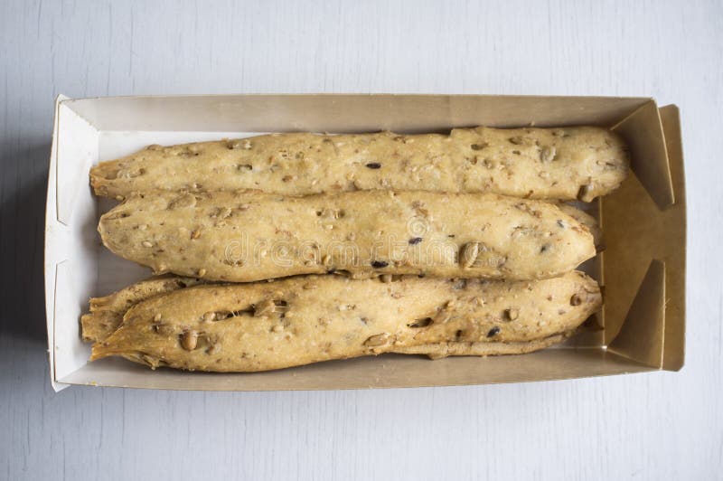 Cereal bars made of bread stock photo. Image of crunchy - 152809878