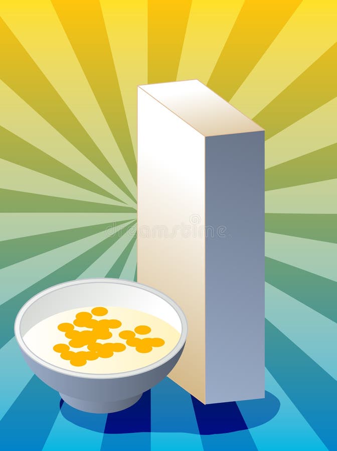 Cereal box stock vector. Illustration of milk, food, crunch - 6632611