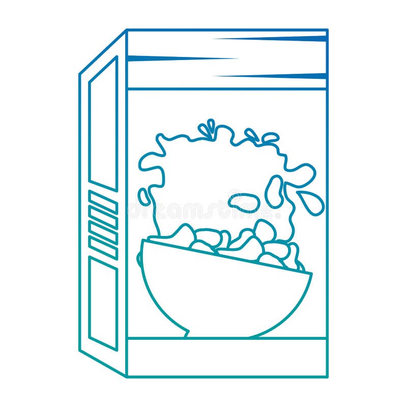 Cereal box packing icon stock illustration. Illustration of sugar ...