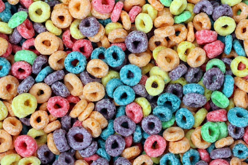 Cereal colorido foto de stock. Imagem de sabor, vermelho - 77671504