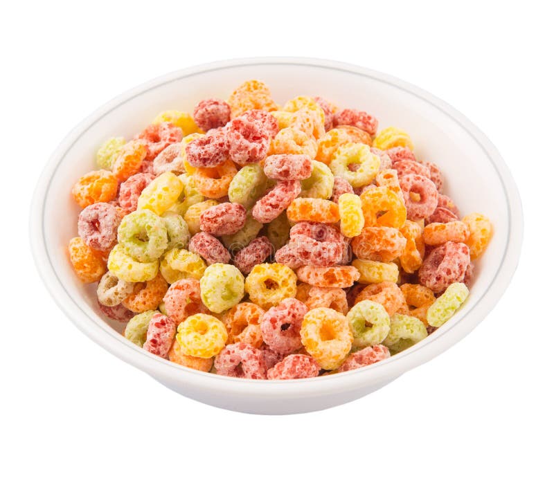 Cereal Con Sabor a Frutas Colorido II Imagen de archivo - Imagen de ...