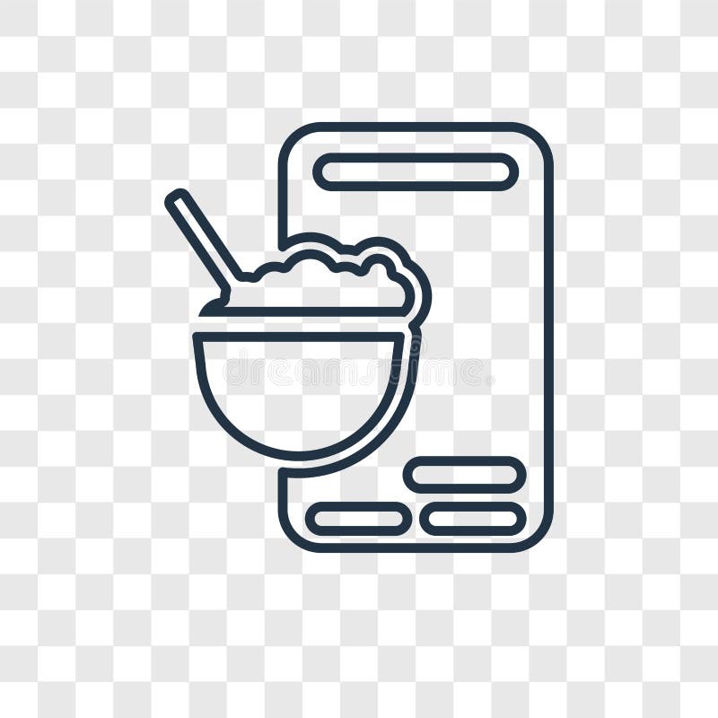 Cereal Concept Vector Linear Icon Isolated On Transparent Background ...