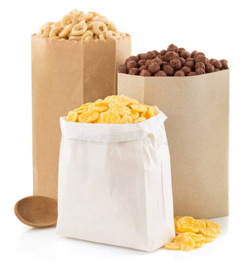Cereal Corn Mix in Paper Bag Stock Photo - Image of corn, paddy: 48464136