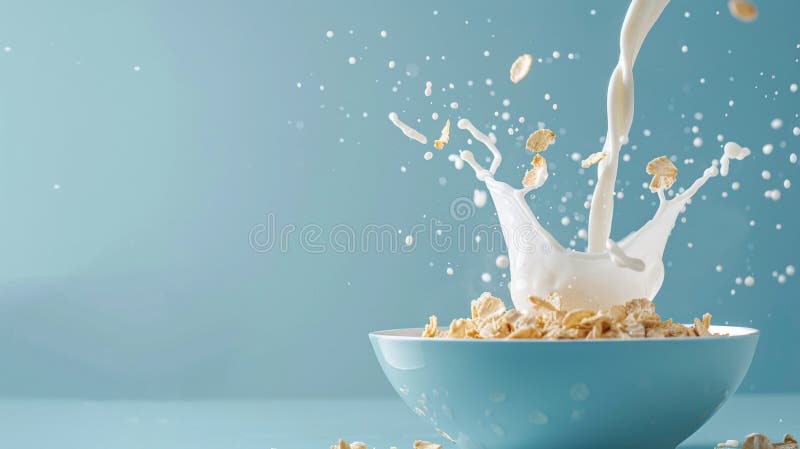 Cereal Explosion with Copy Space for Text Stock Image - Image of food ...