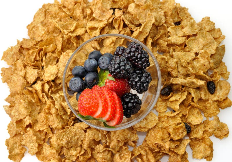 Cereal with fruits stock image. Image of berry, dietary - 17037945