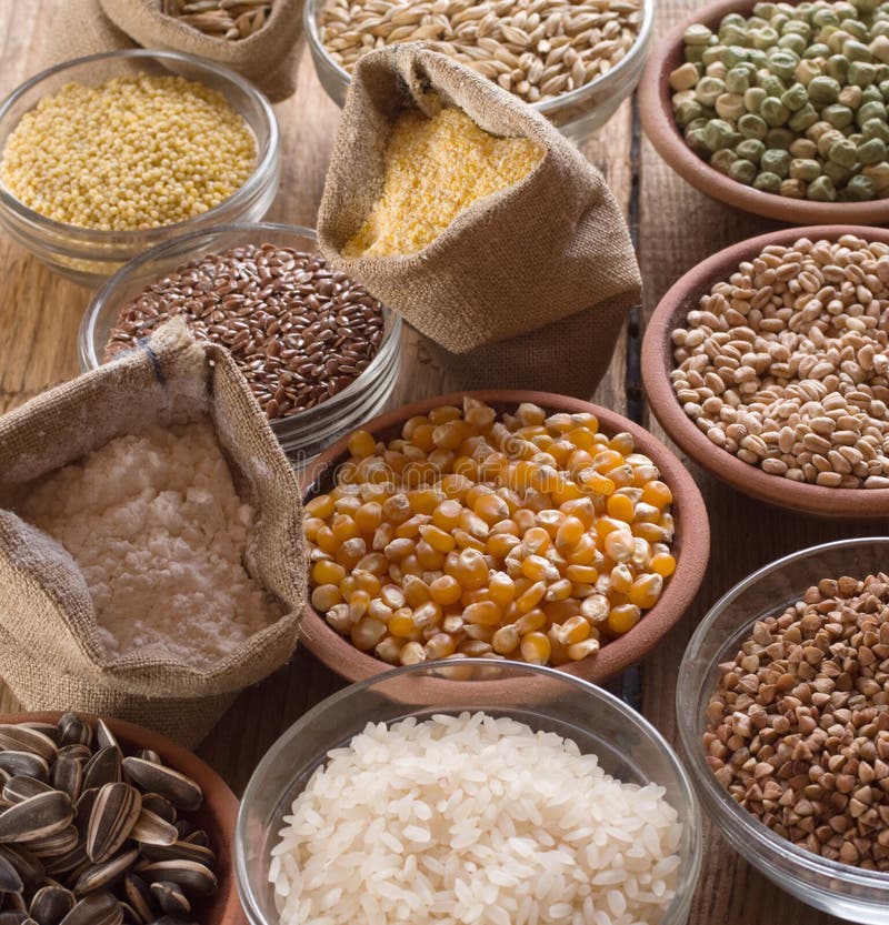 Cereal grains stock image. Image of organic, seed, abundance - 71442293