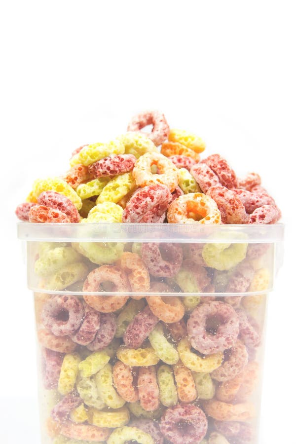 Colored Cereal Loops, Texture Stock Image - Image of diet, green: 31531499