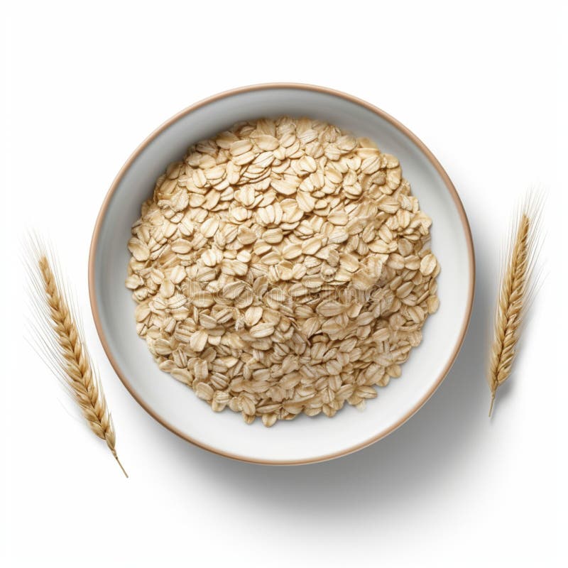 Cereal Oat Isolate Simple Background - Generative Ai Illustration Stock ...
