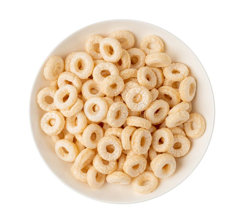 Cereal Rings Isolated, Breakfast Rice Loops, Corn Cereals Snack Stock ...