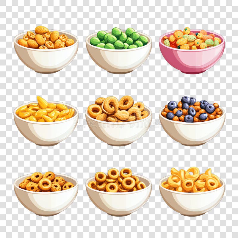 Cereal set stock illustration. Illustration of food - 341466432