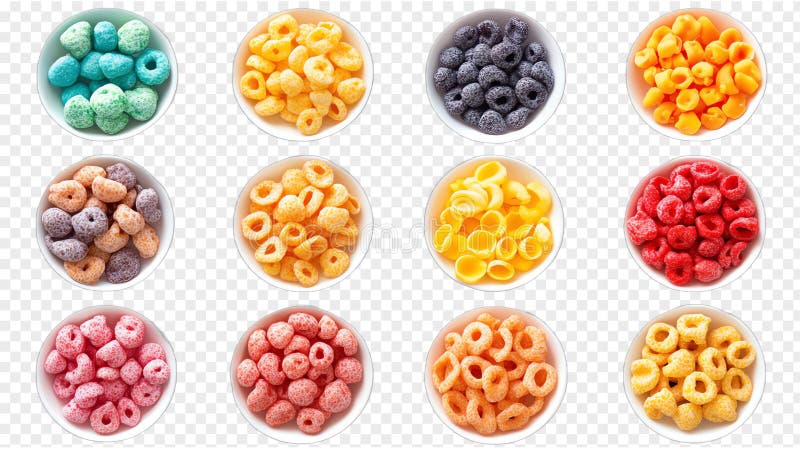 Cereal set stock illustration. Illustration of transparent - 341466440