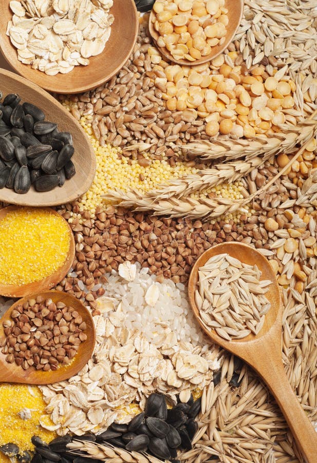 Cereals collection stock image. Image of spoon, ingredient - 35941985