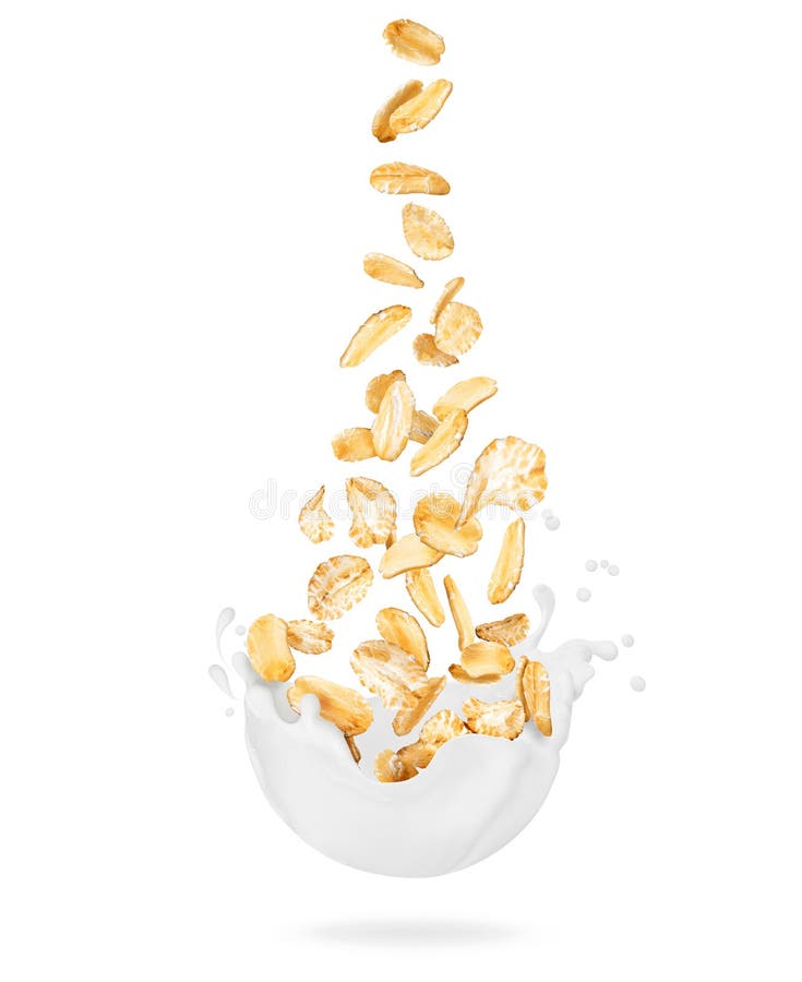 Cereal Falling Isolated White Background Stock Illustrations – 50 ...