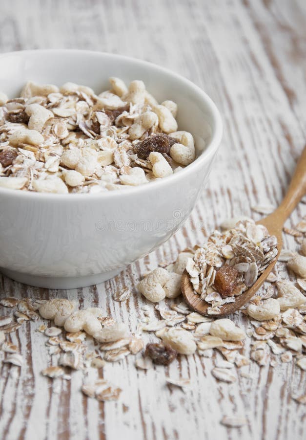 Cereals with Raisin stock photo. Image of grain, crunchy - 38612266