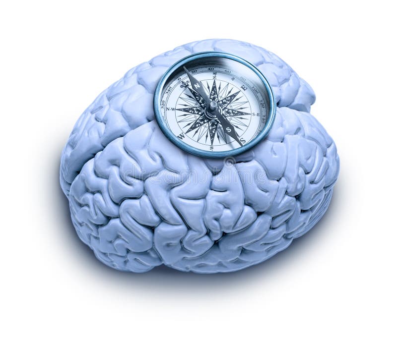 Cerebro moral del compás imagen de archivo. Imagen de sino - 57561641