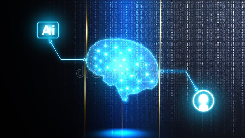 Cerebro virtual foto de archivo. Imagen de futuro, software - 312323942