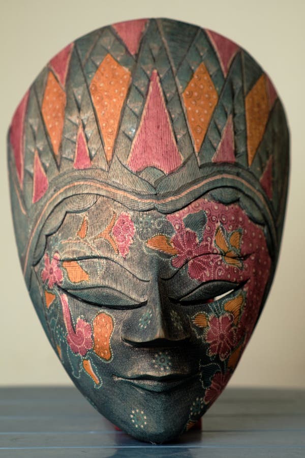 Ceremonial Masks from the Villages of Java, Indonesia Stock Photo ...
