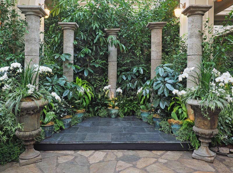 Wedding portal stock image. Image of waterfall, vase - 13882981