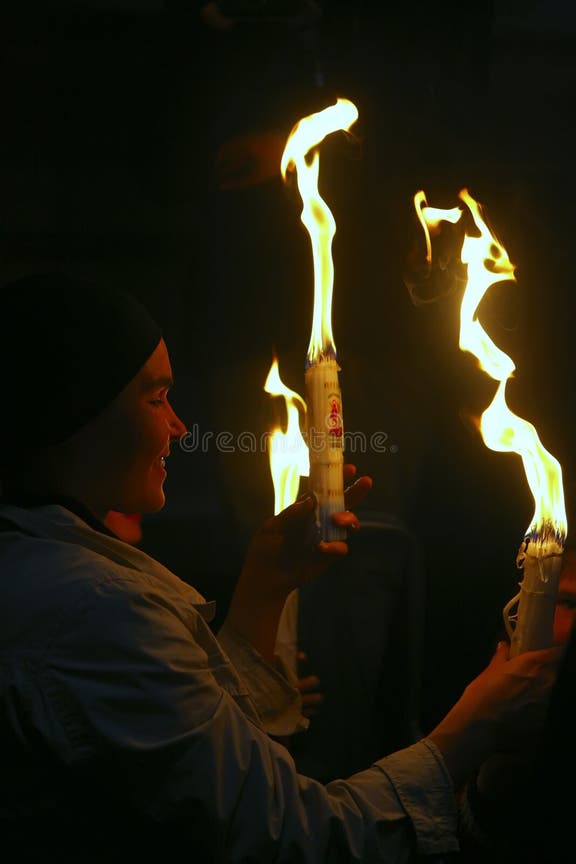 Ceremony of Holy Fire Miracle Editorial Photography - Image of jesus ...