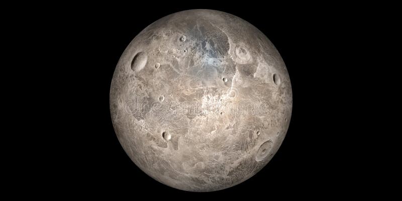 Ceres Dwarf Planet Isolated Stock Illustration - Illustration of moon ...