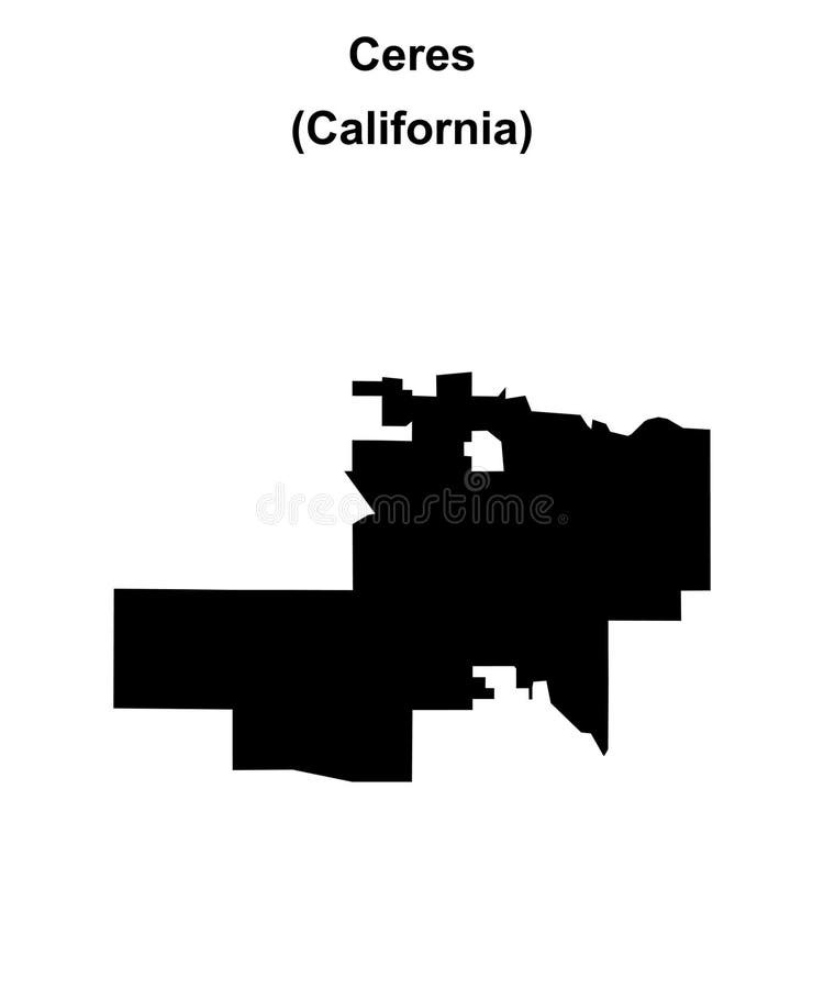 Ceres outline map stock vector. Illustration of ceres - 356992425