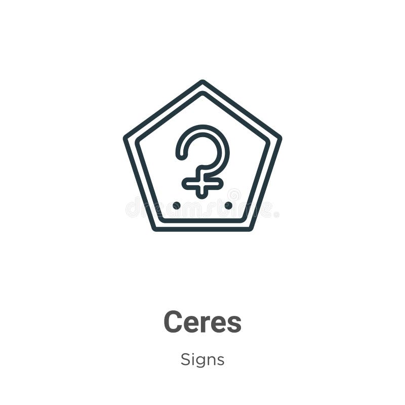 Ceres Simple Vector Icon. Illustration Symbol Design Template for Web ...
