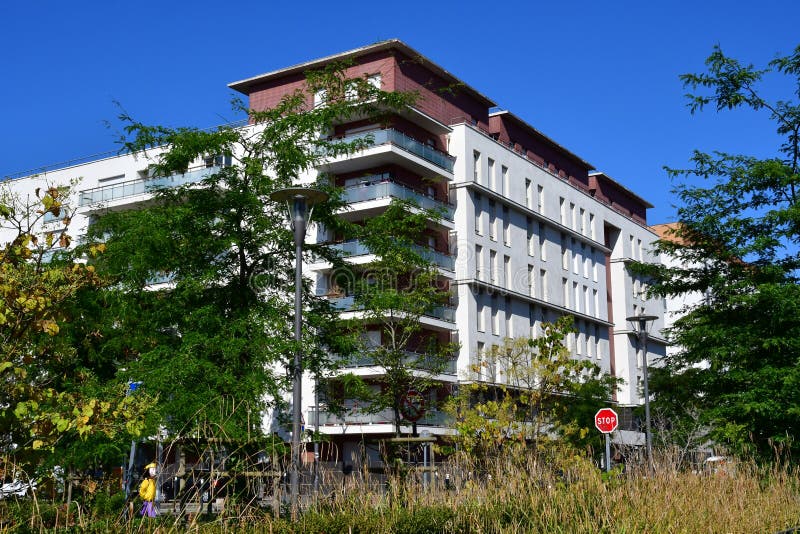Cergy; France - August 4 2020 : the Hauts De Cergy Editorial Stock ...
