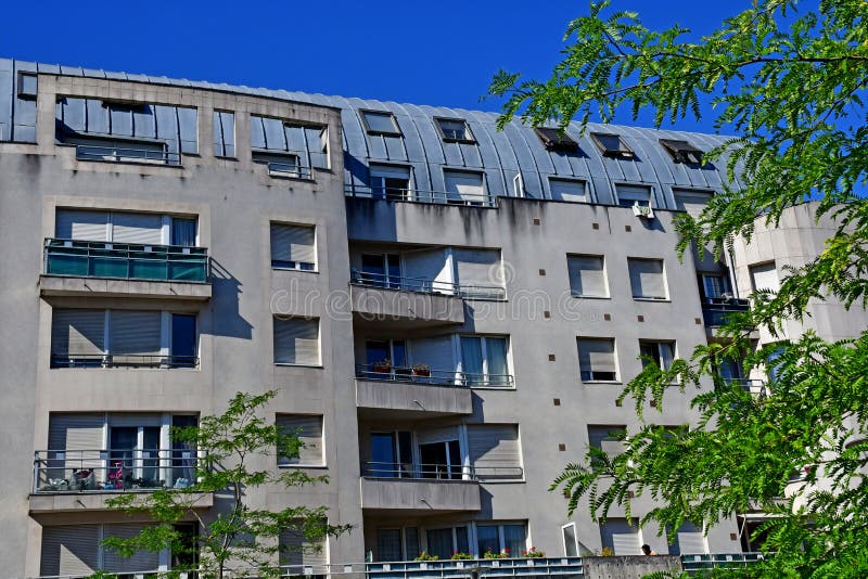 Cergy; France - August 4 2020 : the Hauts De Cergy Editorial Stock ...