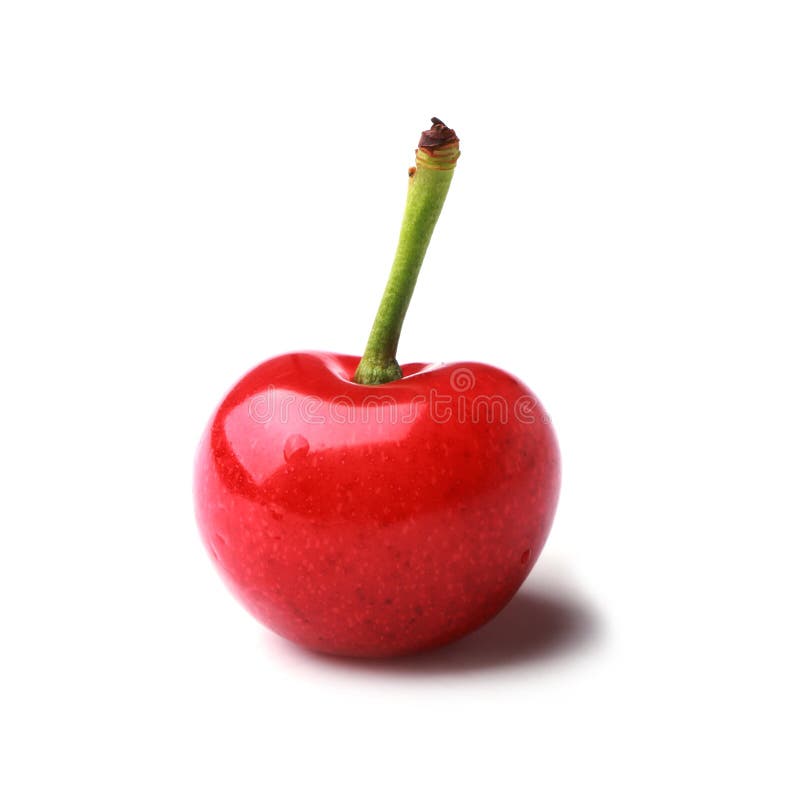 Cerise rouge image stock. Image du pulpeux, centrale - 39854031
