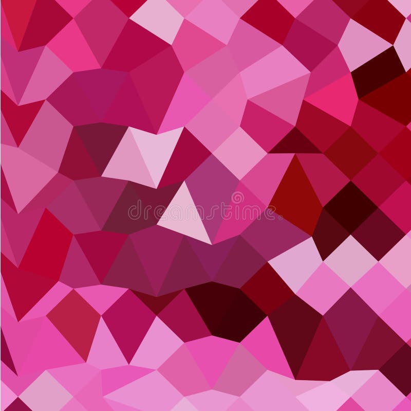 Cerise Pink Abstract Low Polygon Background Stock Illustration ...