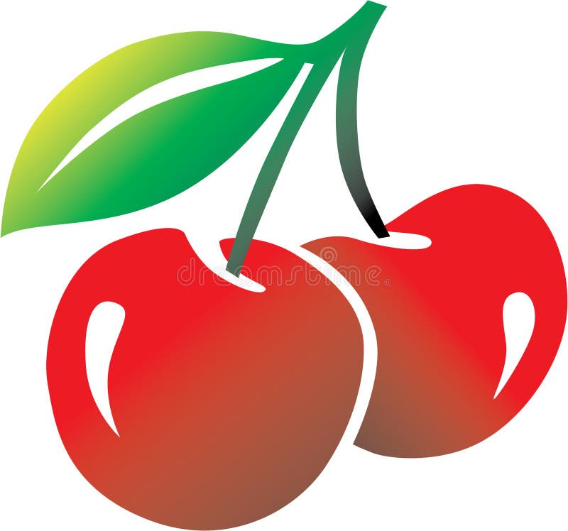 Icône De Cerises D'isolement Illustration de Vecteur - Illustration du ...
